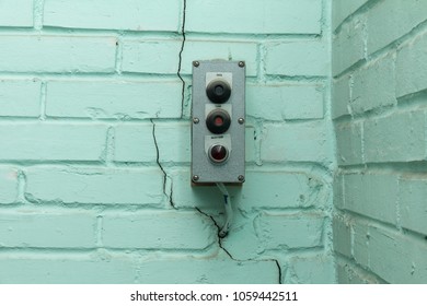 Old Button Control Panel On Cracked Stock Photo 1059442511 | Shutterstock