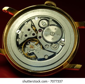 Working Old Clock Machine Stock Photo (Edit Now) 12619540