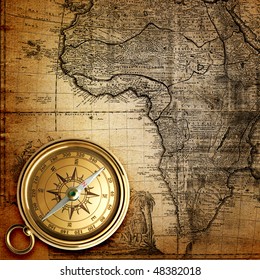 Old Compass Stock Photo (Edit Now) 48382018