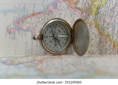 Old Fashioned Compass Vintage Map Stock Photo 6191689 | Shutterstock
