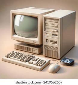 Outdated Computer Vs New Computer AI-generated image 2450054751 ...