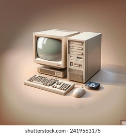 Outdated Computer Vs New Computer AI-generated image 2450054751 ...