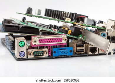 Part Computer Main Board Isolated On Stock Photo (Edit Now) 46690186 ...