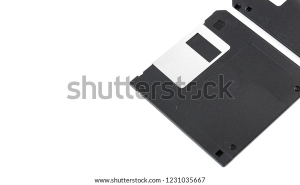 Old Computer Diskette Over White Background Stock Photo 1231035667 ...