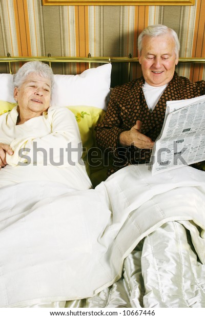 Old Couple Bed Stock Photo 10667446 | Shutterstock