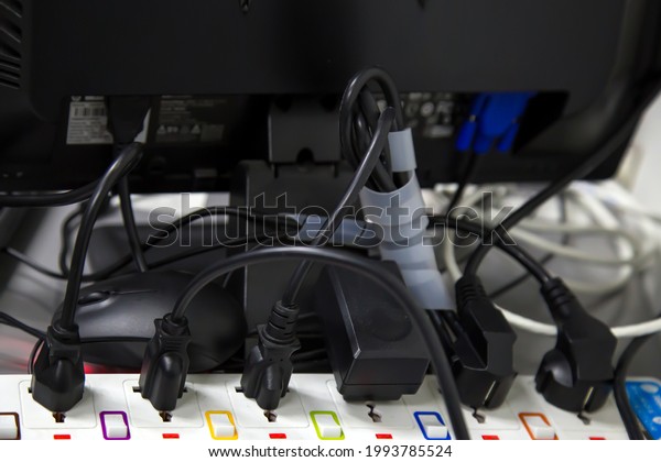 Old Damaged Electric Adapter Power Plug Stock Photo (Edit Now) 1993785524