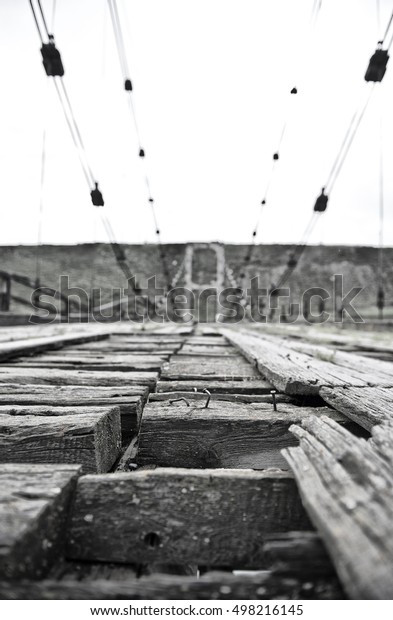Old Destroyed Bridge Stock Photo 498216145 | Shutterstock
