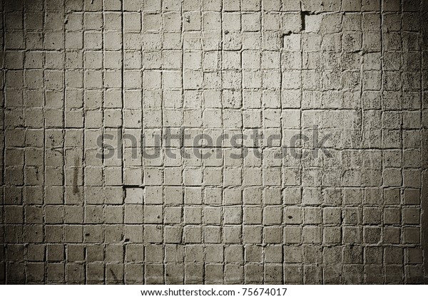 Old Dirty Tile Wall : photo de stock (modifiable) 75674017