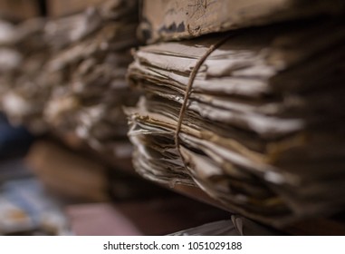 Old Dusty Stack Papers Files Documents Stock Photo (Edit Now) 622486091