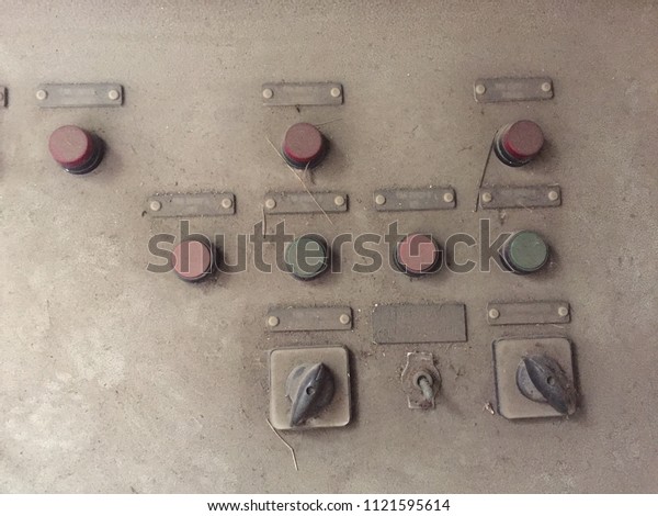 Old Electrical Control Panel Factorycontrol Panel Stock Photo ...