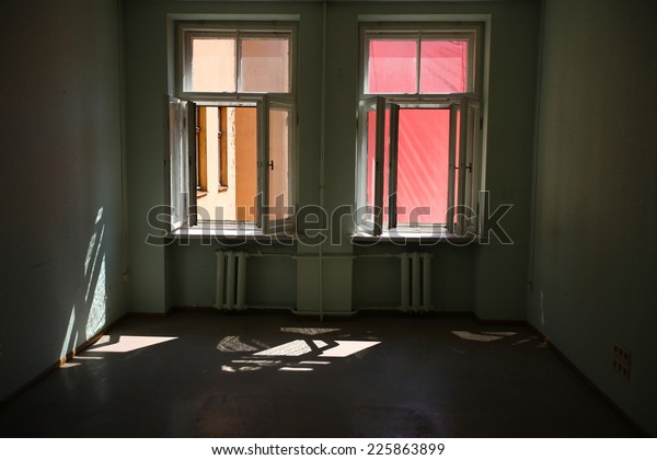 Old Empty Room Opened Windows Stock Photo 225863899 | Shutterstock