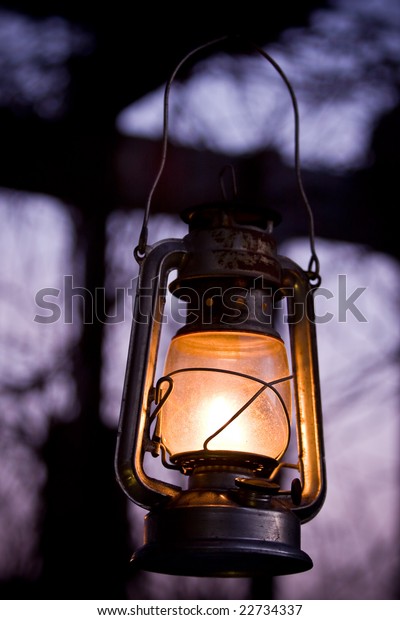 Old Fashioned Lantern Darkness Light Concept Stock Photo (Edit Now ...