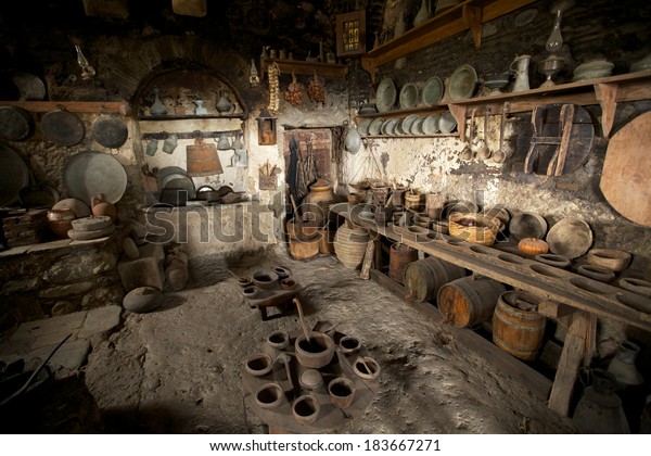 Old Kitchen Monastery Meteora Greece Stock Photo 183667271 | Shutterstock