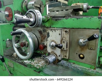 Old Lathe Lathe Control Panel Selective Stock Photo 649266124 ...