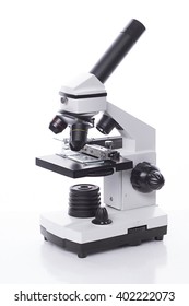 Old Light Microscope On White Background Stock Photo 402222073 ...