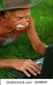 Old Man Computer Stock Photo 3592472 | Shutterstock
