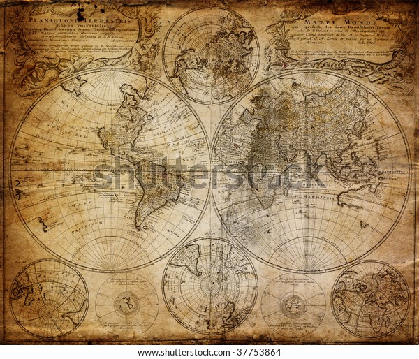 Old Map 1746 Stock Photo (Edit Now) 37753864