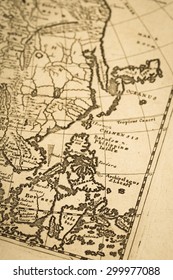 Old Maps Asia Stock Photo (Edit Now) 299976608