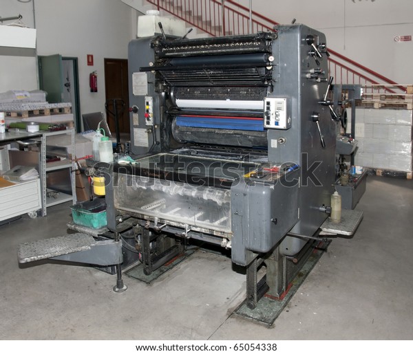 Old Offset Printing Press Stock Photo 65054338 | Shutterstock