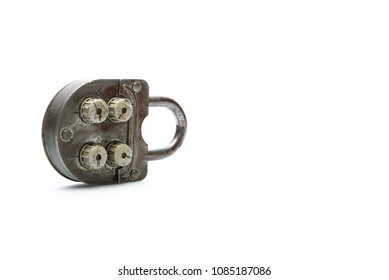 Old Padlock Secured By Code Isolated Stock Photo 1085187086 | Shutterstock