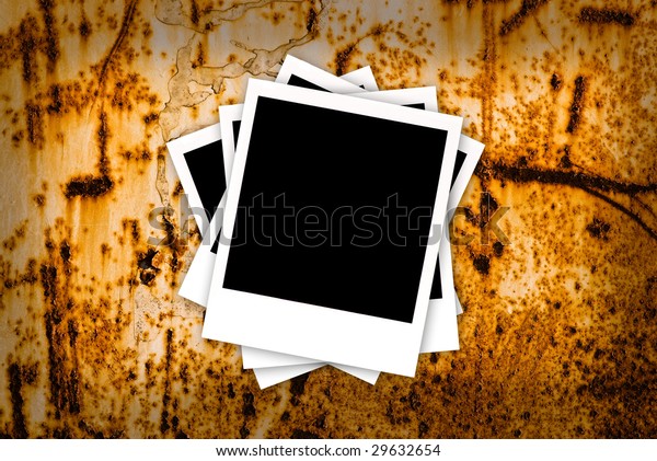 Old Photo Frames On Eroded Metal Stock Photo 29632654 | Shutterstock