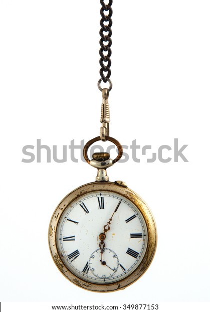 Old Pocket Clock Stock Photo (Edit Now) 349877153