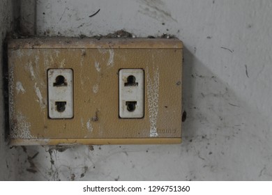 Old Power Plug Socket Outlet On Stock Photo 1296751360 | Shutterstock