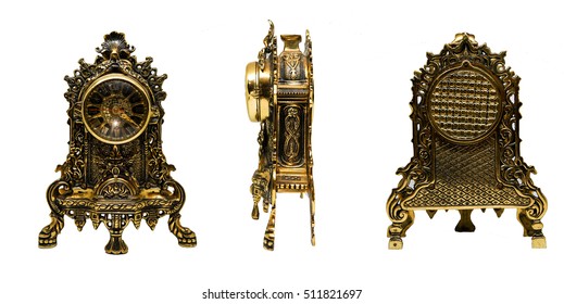Old Retro Rusty Clock Stand Isolated Stock Photo 511821697 | Shutterstock