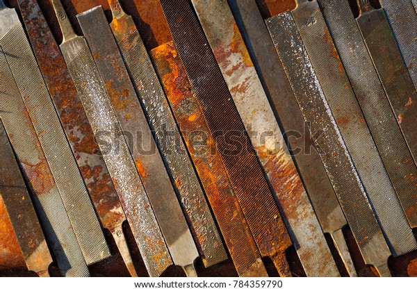 Old Rusty Files Various Shapes Stock Photo 784359790 | Shutterstock