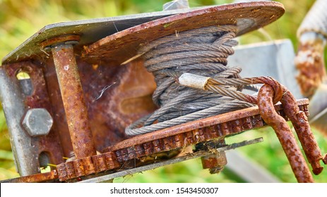 Old Rusty Old Winch Cable Stock Photo 1543450307 | Shutterstock