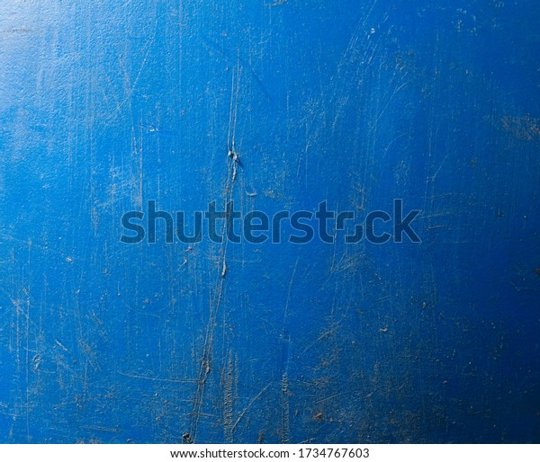Old Scratch Blue Plastic Surface Texture Stock Photo 1734767603 ...