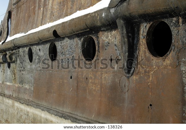 Old Ship Wall Stock Photo (Edit Now) 138326