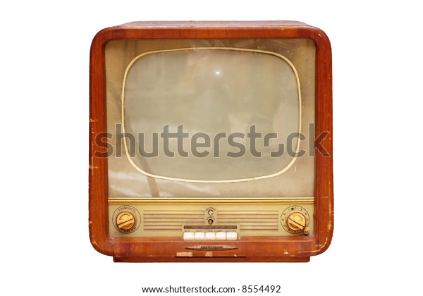 Old Soviet Tv Set Isolated Over Stock Photo 8554492 | Shutterstock