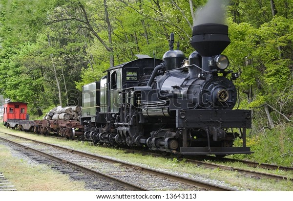 Old Steam Powered Gear Driven Locomotive Stock Photo (Edit Now) 13643113