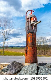 Old Technology Old Soil Compactor Explosion Stock Photo 1095955592 ...