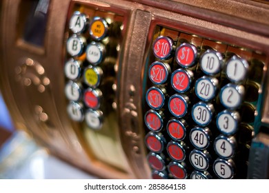 Classic Retro Old Mechanical Calculator Worn Stock Photo 1215174568 ...