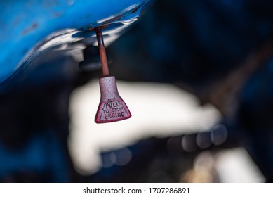 Old Tractor Pull Stop Engine Sign Stock Photo (Edit Now) 1707286891