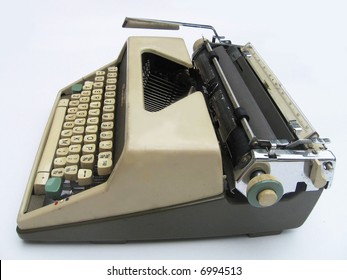 Old Typewriter Side View Stock Photo (Edit Now) 6994513