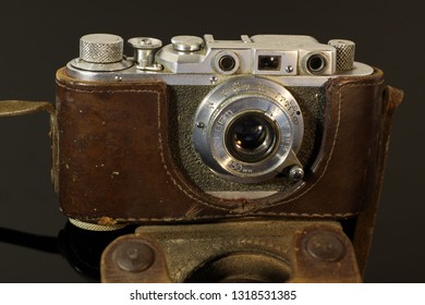 Old Vintage Camera Case Reflected On Stock Photo 1318531376 | Shutterstock