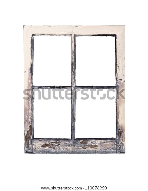 Old Weathered Rustic Window Frame Peeling Stock Photo (Edit Now) 110076950