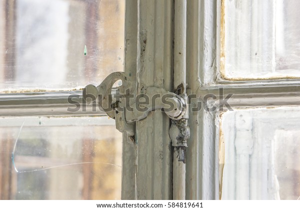 Old Window Lock Stock Photo (Edit Now) 584819641