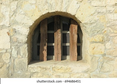Medieval Rounded Windows Lattice On Wall Stock Photo 783767122 ...