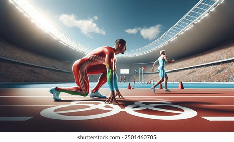 Olympics Sprinters AI-generated image 2492646903 | Shutterstock