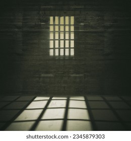 Ominous Theme Square Window Vertical Jail AI-generated image 2345879589 ...