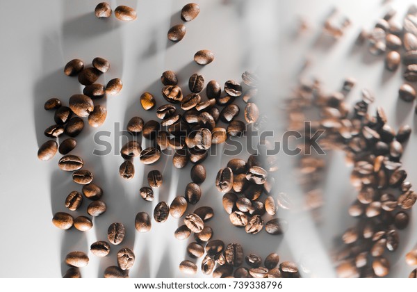 On Light Dim Background Scattered Grains Stock Photo 739338796 ...