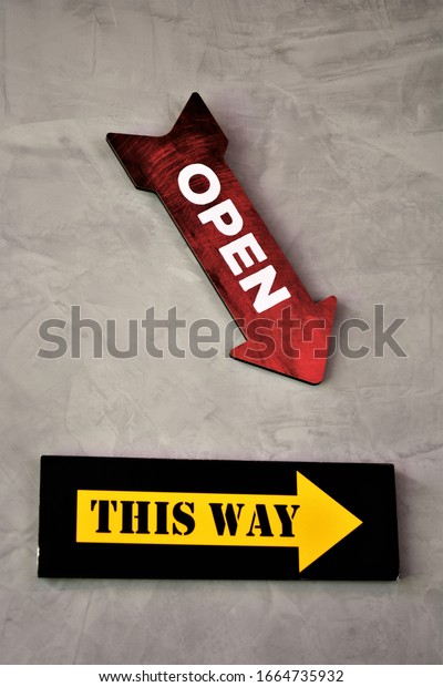 On Wall Two Flags One Written Stock Photo 1664735932 | Shutterstock