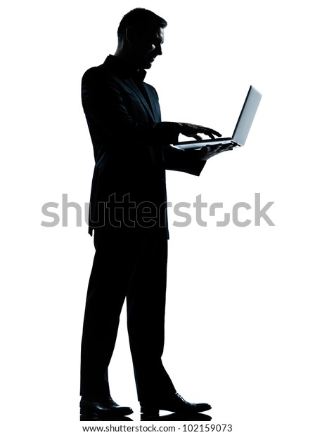 One Caucasian Business Man Computing Computer Stock Photo (Edit Now ... One Caucasian Business Man Computing Computer Stock Photo (Edit Now ...