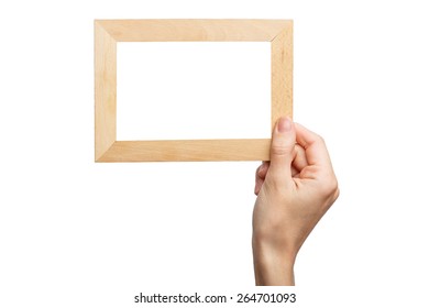 Hand Holding Photo Frame Isolated On Stock Photo 281688167 | Shutterstock