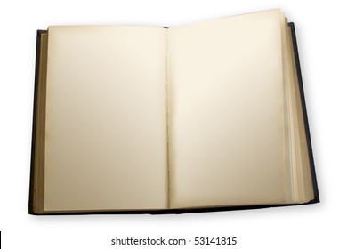 One Open Book Empty Blank Stock Photo 53141815 | Shutterstock