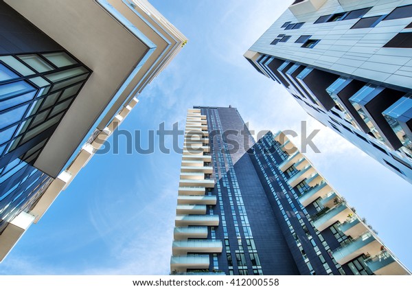 One Point Perspective Looking Straight Towards Stock Photo 412000558 ...